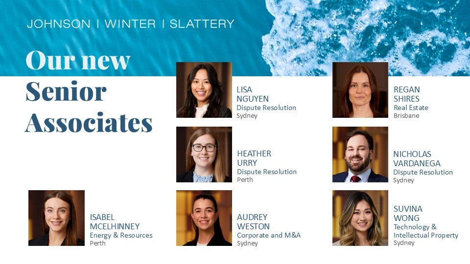 Johnson Winter Slattery announces new Special Counsel and Senior ...